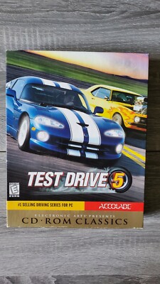 Test Drive 5 PC CD ROM - Accolade - Vintage Big Box - 1998 | eBay