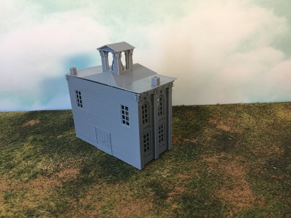 City Hall Building ~ Courthouse ~ N Scale 1:160 ~ Hollow ~ 2pc EASY to ...