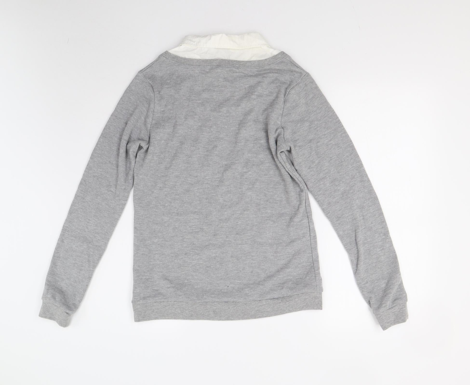 New Look Womens Grey Collared Polyester Blend Jumper Size 14 | eBay UK