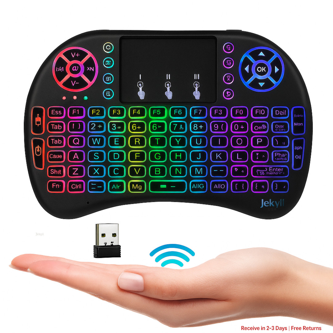 Teclado Inalambrico Keyboard Wireless Tactil Raton Para Laptop PC ...