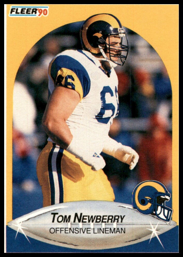 1990 Fleer #43 Tom Newberry Los Angeles Rams Vintage Original | eBay