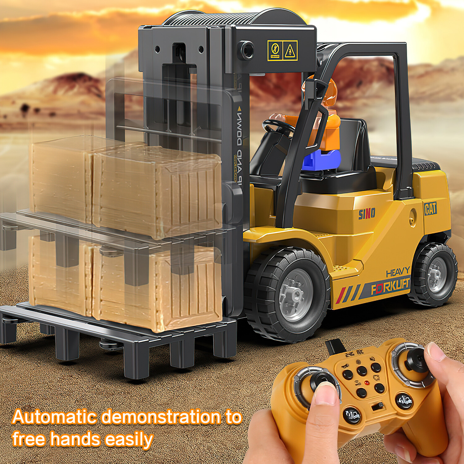 RC Truck 6Ch Remote Control Forklift Truck | Grelly USA