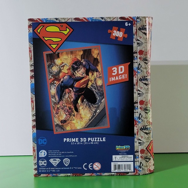 Superman DC Superhero Prime 3d 300 PC Puzzle in Tin Book Shaped Dent ...
