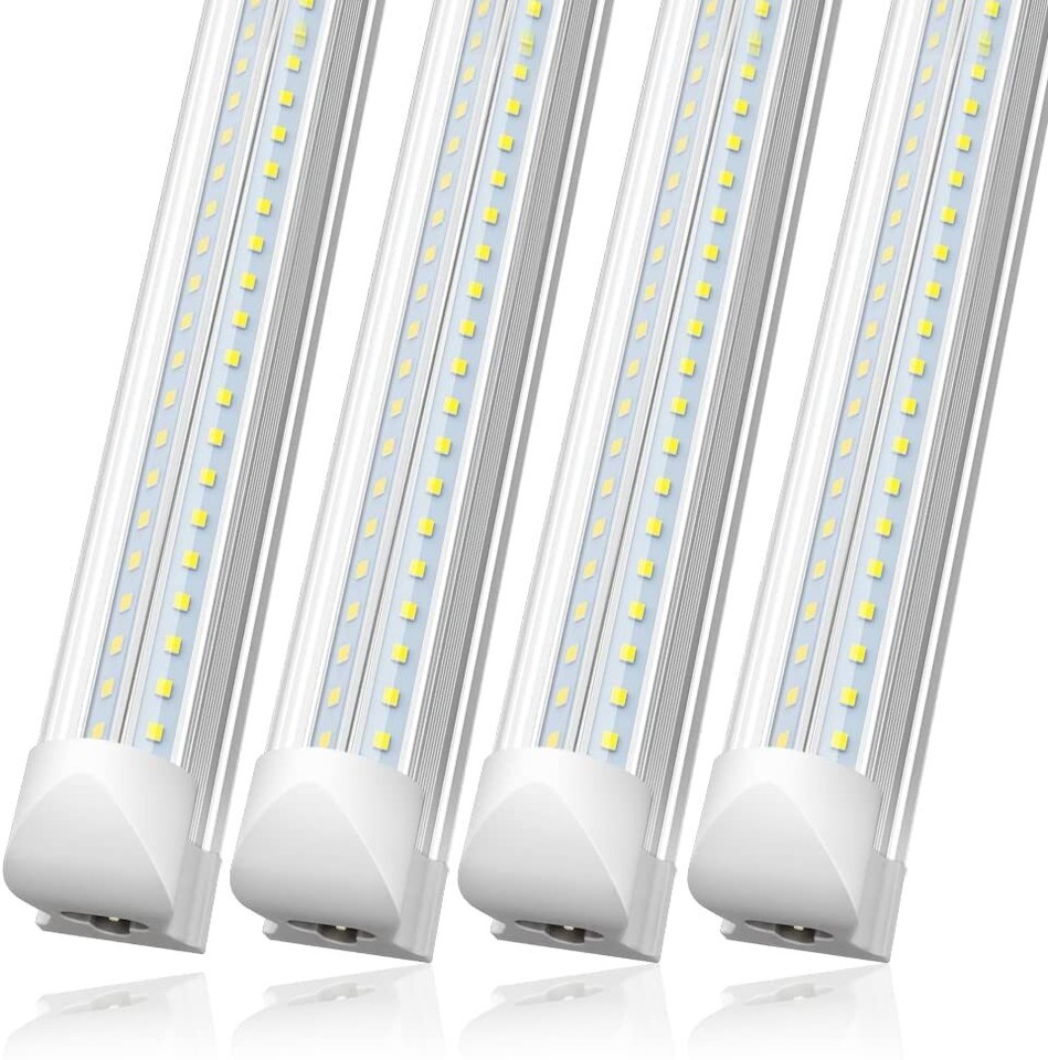 4Pcs 4FT LED Shop Light Fixture 36W 6500K Linkable T8 LED Tube Light ...
