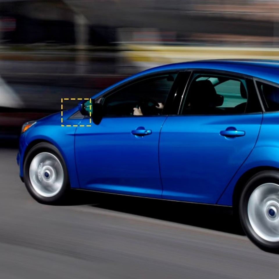 Left Corner & Triangle Mirror Trim Right Pillar Cover for Ford Focus ...