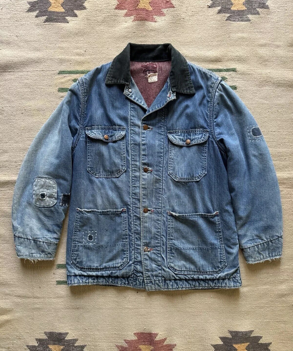 Vintage 1950s Penny’s Big Mac Chore Coat Distressed P… - Gem