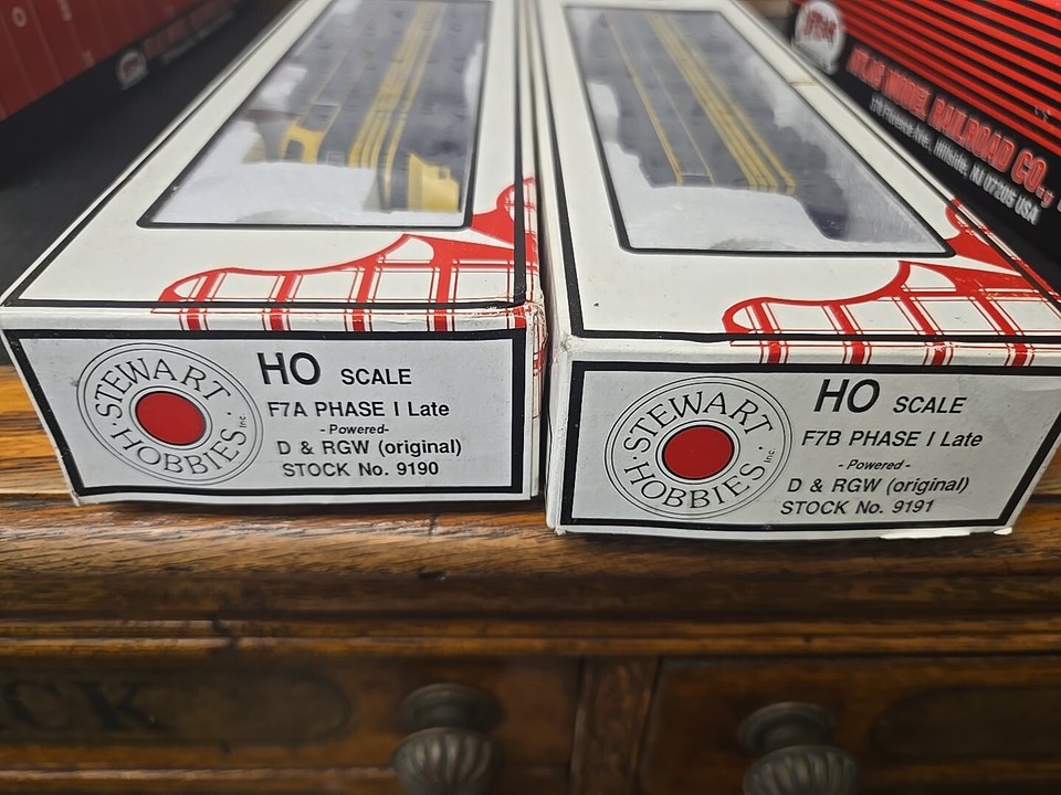 HO Stewart EMD F7A & B Unit Locomotive D&RGW 4 Stripe Ho New. | eBay