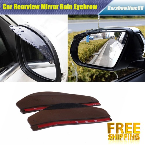 2pcs Car Rearview Mirror Rain Eyebrow Protector Rain Cover Rearview ...
