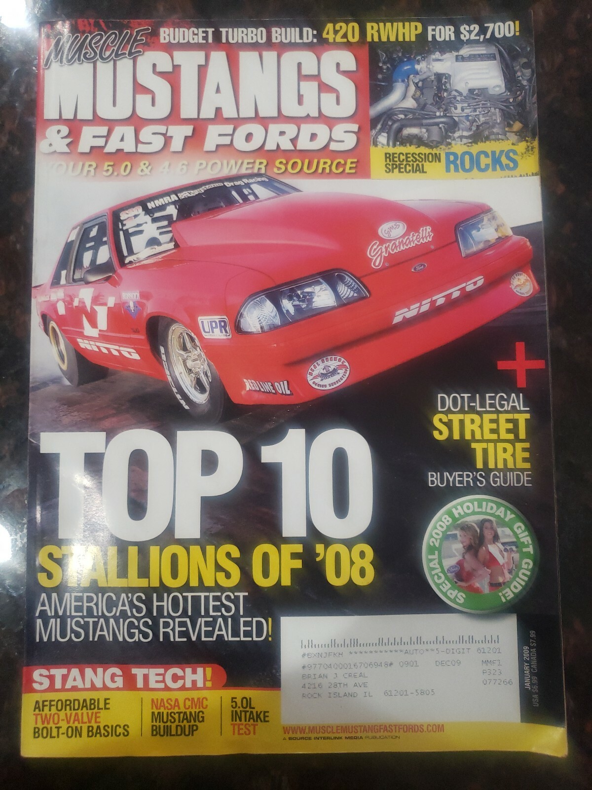 Muscle Mustangs & Fast Fords MM&FF Back Issue January 2009 | eBay