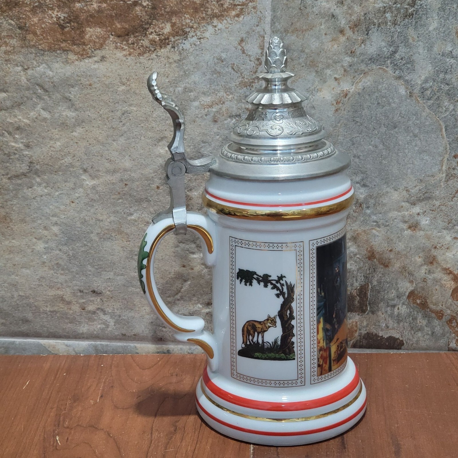 Anheuser Busch Stein 1991 After The Hunt Germany 8870 | eBay