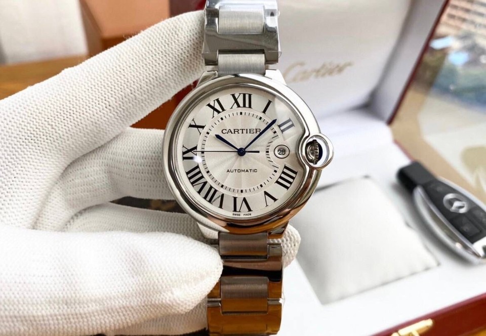 Часы наручные Cartier Ballon Bleu браслет W69011Z4 3005 мм— | eBay