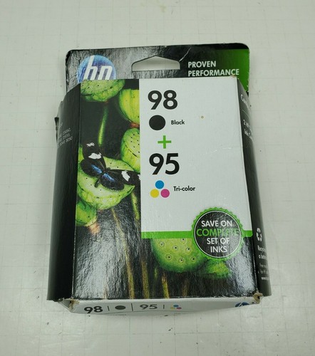 HP 98 Black and 95 CMY Tri-Color Ink Cartridges CB327FN Exp Sep 2018 ...