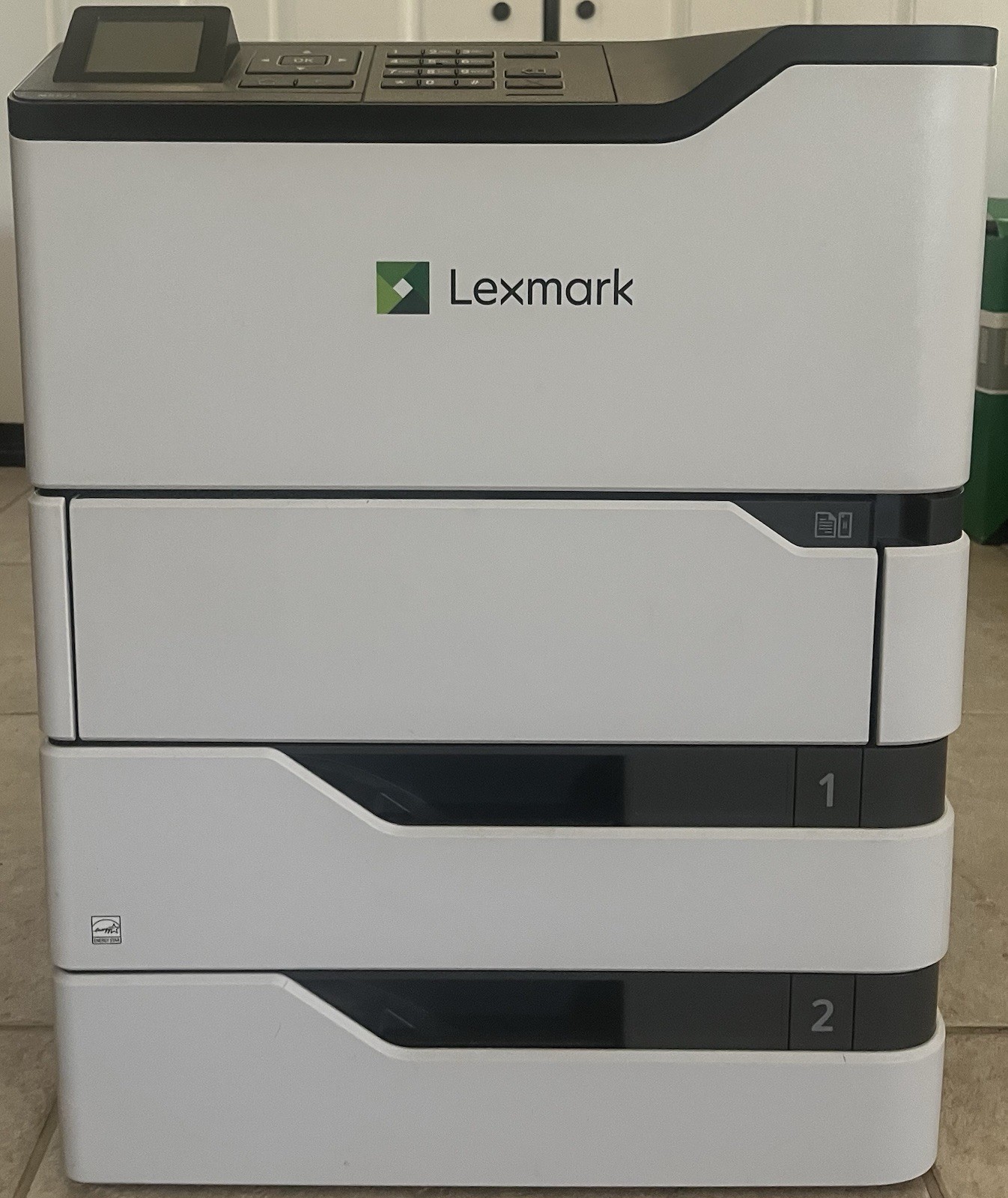 Lexmark MS823dn Monochrome Laser Printer - Dual Tray - 65 ppm 1200 DPI ...