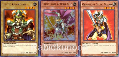 Yugioh Celtic Guardian + Obnoxious Celtic Guard + Celtic Noble Arms ...