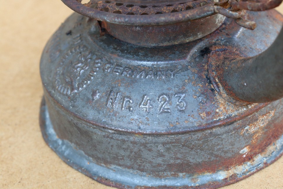 WW1 WWI Era Antique Vintage Lantern Hand Lamp Feuerhand N 423 Germany ...