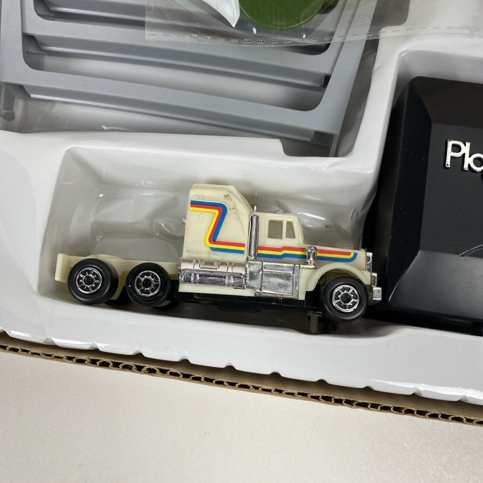 Super Rare 70s/80s VINTAGE PLAYTIME BIG RIG TRUCK RACE SET SLOT CAR IN ...