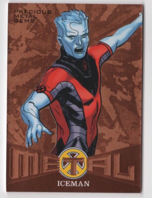 Iceman 2018 Fleer Ultra X-Men Precious Metal Gems PMG Card #MB2 Bronze ...