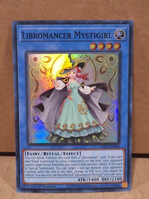 Libromancer Mystigirl DIFO-EN086 Super Rare Yugioh! Holo Foil Nice! | eBay