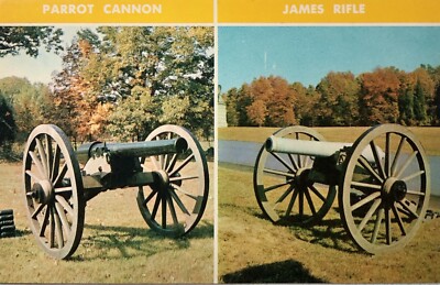Postcard Civil War Cannons Parrott and James Rifle Gettysburg c1950s | eBay
