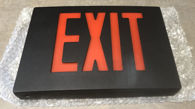 Exit Signs - Red Letters