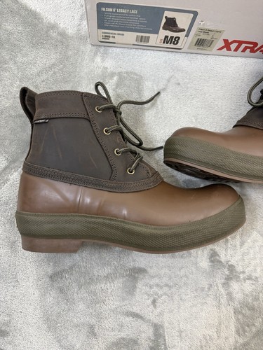 Filson x Xtratuf 6" Legacy Lace Boots Men's 8 Brown Olive Green Duck ...