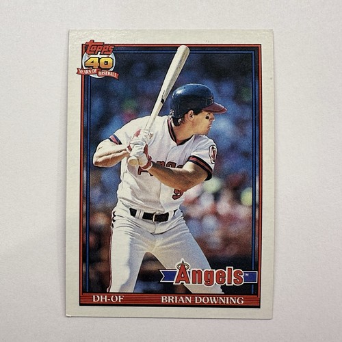 1990 Topps Baseball Card Brian Downing #255 Angels | eBay