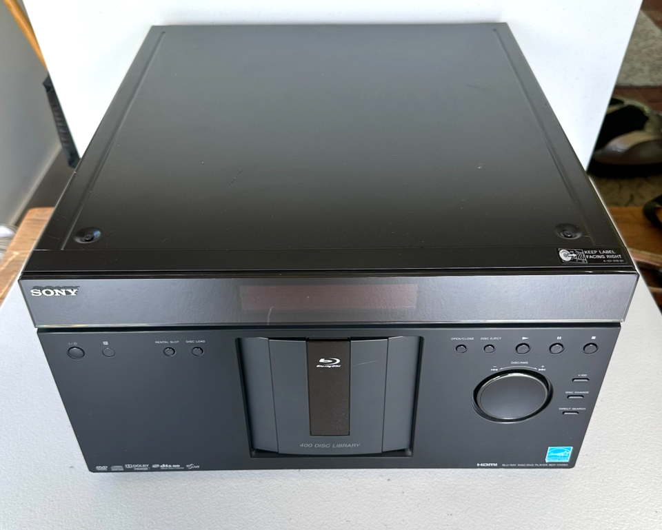 Sony BDP-CX960 400 Disc BLU-RAY DVD Player MEGA CHANGER Great Condition ...