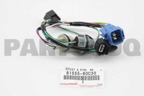 8155560C30 Genuine Toyota SOCKET & WIRE RR 81555-60C30 | eBay