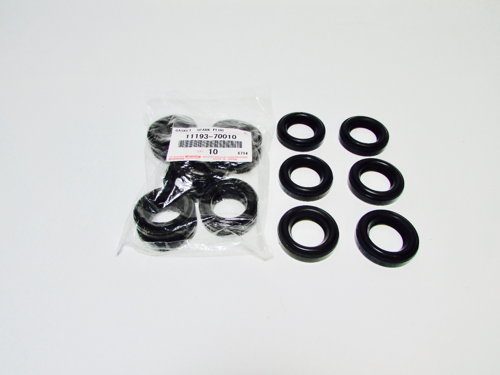 NEW GENUINE TOYOTA SPARK PLUG TUBE SEAL SET OF 6 11193-70010 | eBay