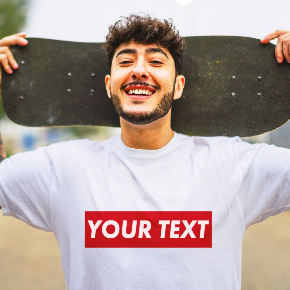 Personalized Custom Print Your Own Text On Customized Men's T Shirt New ...