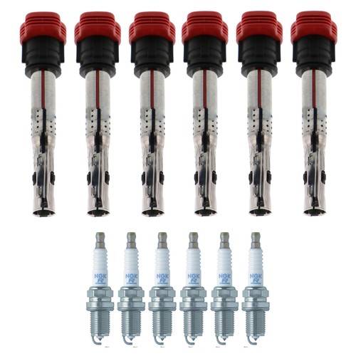 Bosch 6 Ignition Coil NGK 6 Laser Platinum Spark Plug Kit For A6 ...