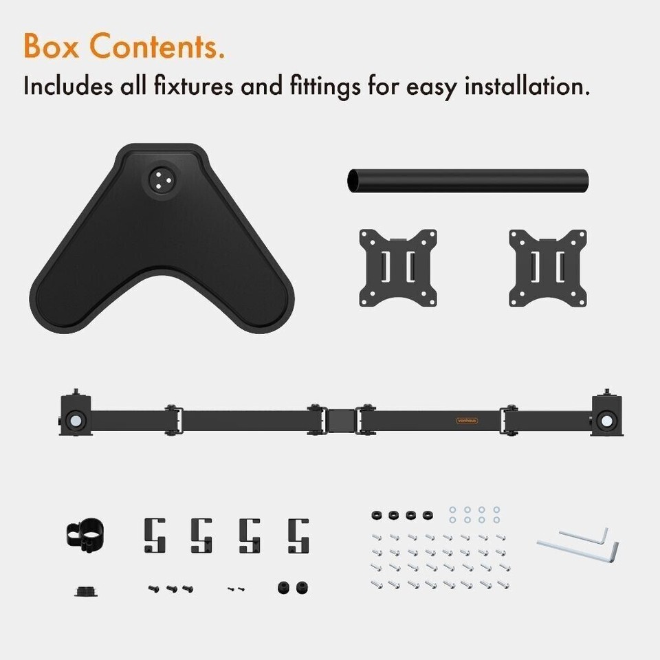 Dual Monitor Screen Cheap Gaming Setup 2 x 22" 1920x1080 HD Dual Stand ...