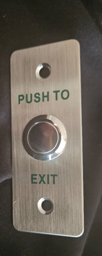 Stainless Steel Face-Plate Press to Exit Button for Door Access Control ...