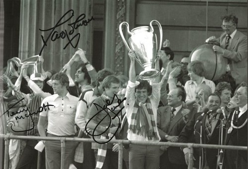 Signed McDermott Jones Johnson Liverpool 1977 European Cup Autograph ...