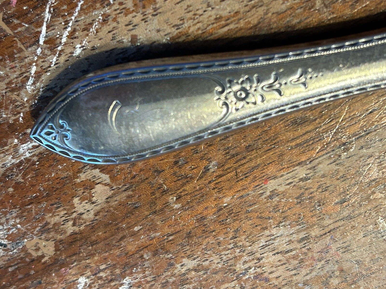 sterling silver flatware set 12 ‘F’ Monogram Dominick And Haff Martha ...