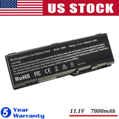 9Cell Laptop Battery for Dell Inspiron 6000 9200 9300 E1705 XPS M170 ...