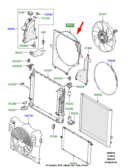 Land Rover LR011705 Genuine OEM Fan Shroud for sale online | eBay