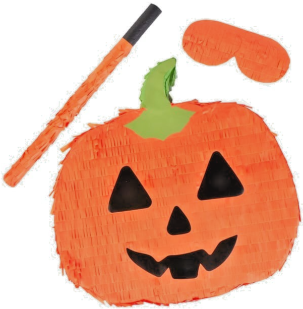 Hallow Scream Pumpkin Piñata Set – Fun Halloween Party Game & Decor ...