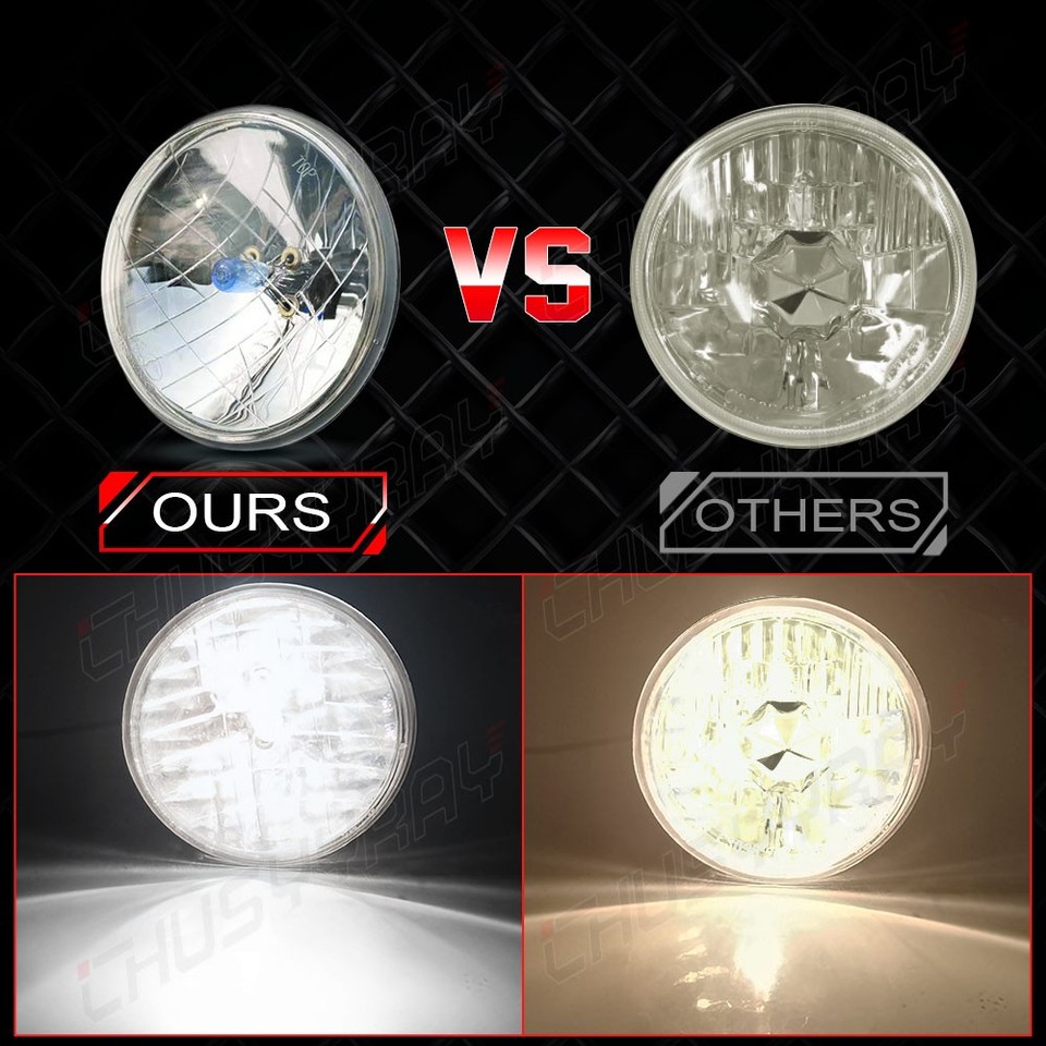 4PCS 5.75" 5-3/4 inch round Headlights Hi/Lo Beam for Chevy Chevelle ...