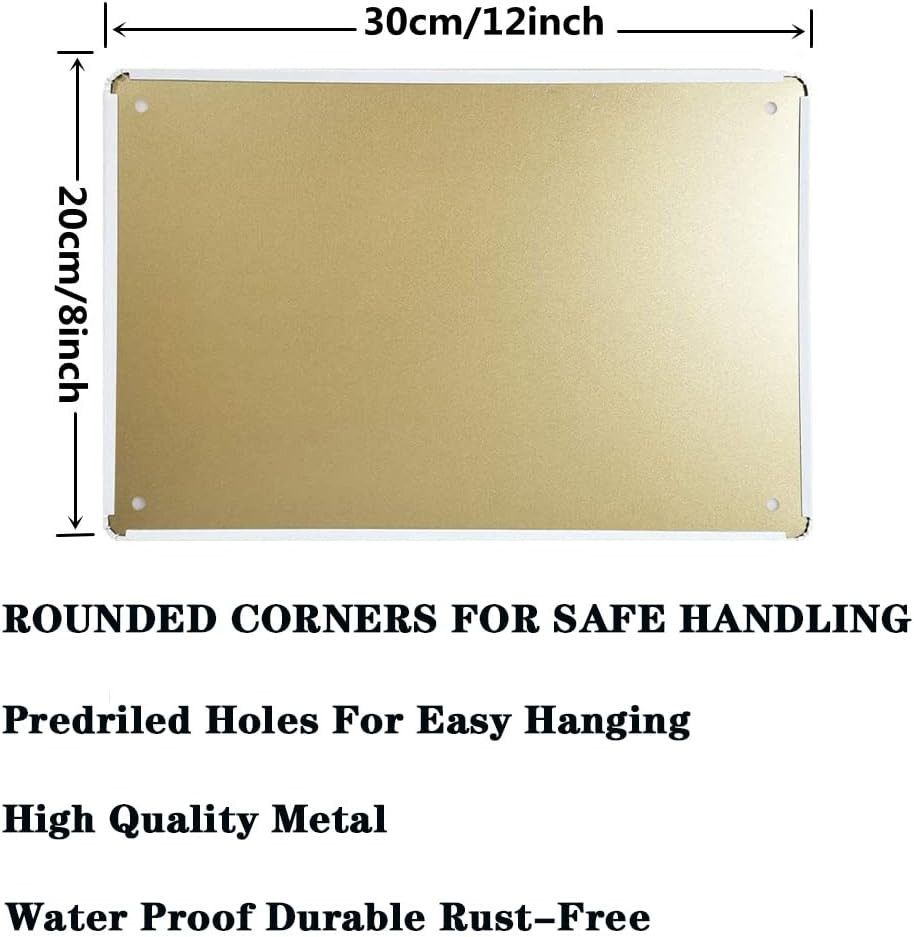 Funny Office Metal Tin Signs Humor Wall Art Decor, If You See Me ...