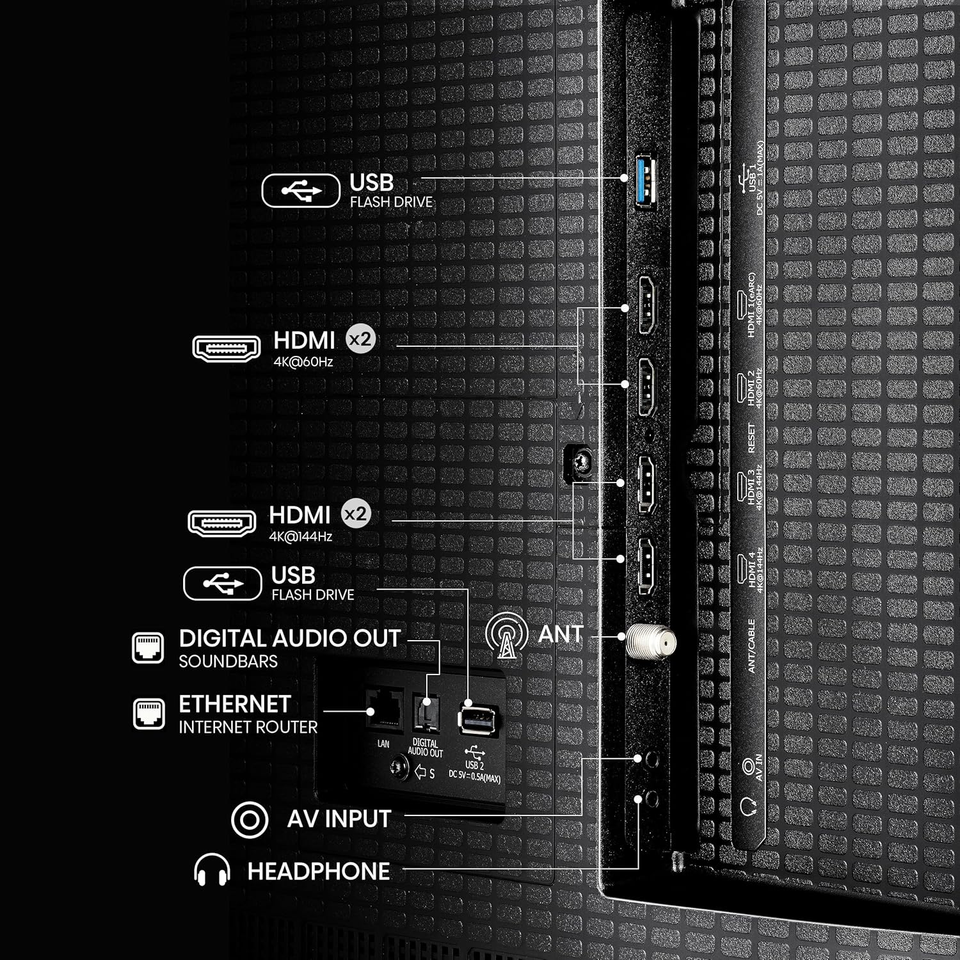 Hisense 65" Class QD6 Series (65QD6QF, 2025 Model) QLED 4K UHD Smart ...