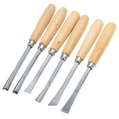 6pcs Manual Wood Carving Hand Chisel Tool Set Carpenters Woodworking ...