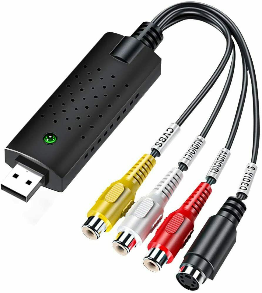 USB 2.0 Audio Video VHS VCR to DVD Converter Capture Card Adapter ...