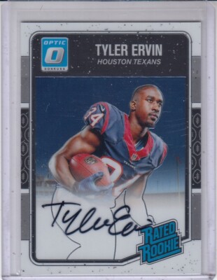 TYLER ERVIN 2016 Panini Donruss Optic RatedRookies Autograph #198 136/ ...