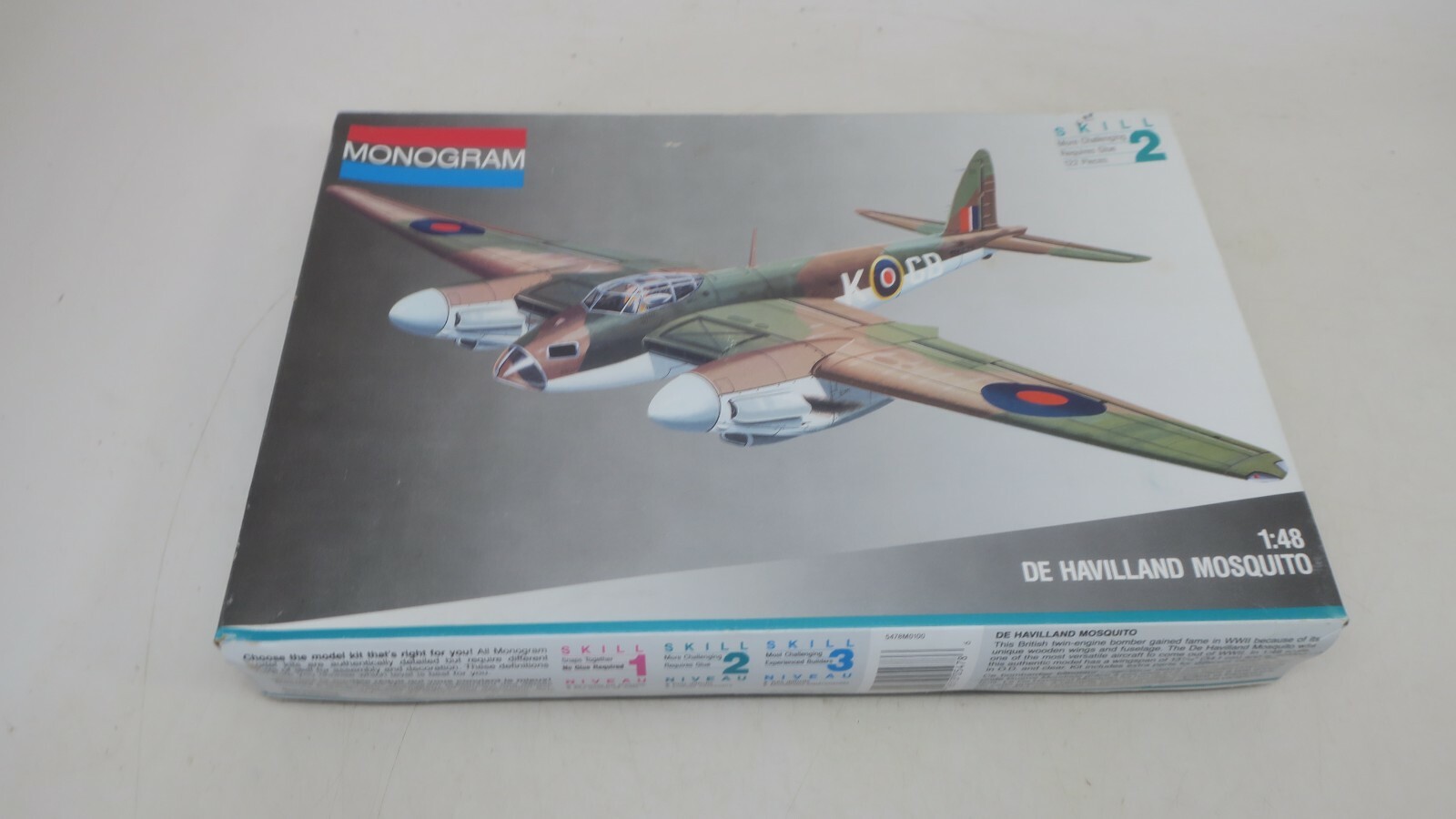 VINTAGE NOS 1992 MONOGRAM DE HAVILLAND MOSQUITO MODEL SEALED SCALE 1/48 ...