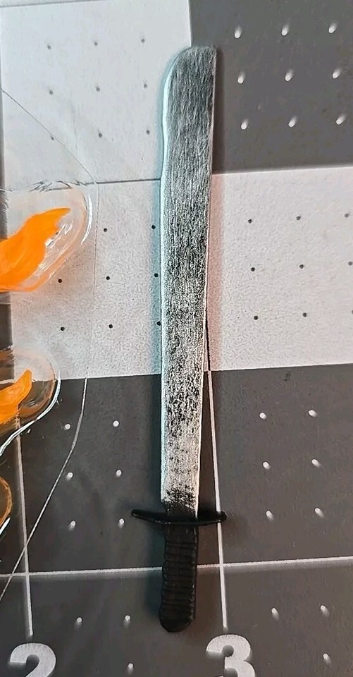 NECA custom fodder Jason 7" Figure FLAMING MACHETE accessory [Freddy v ...