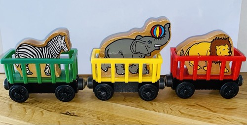 Thomas & Friends Vtg 1996 Circus Zoo Trains + Animals Lion Zebra ...