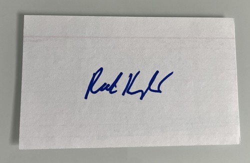 Rick Hampton Autographed Signed Index Card Barons Seals Kings | eBay