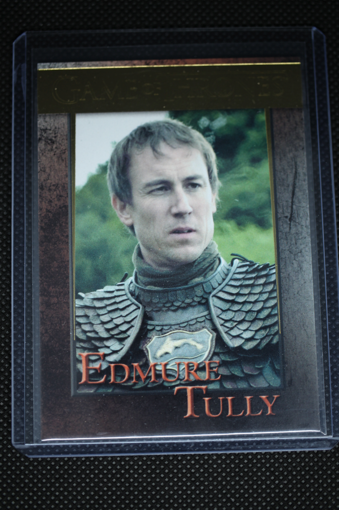 GOLD /150 2014 Game of Thrones Season 3 CHARACTER CARD EDMURE TULLY #77 ...