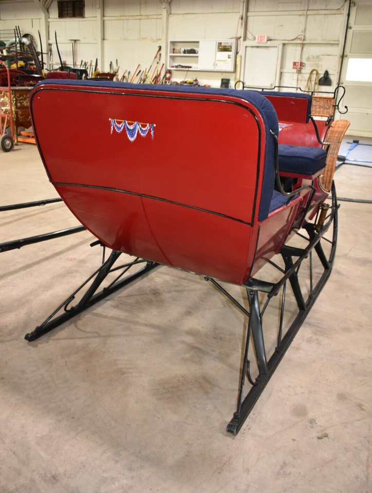 Restored Antique Studebaker 4 passenger Horse Drawn Sleigh with Shafts ...